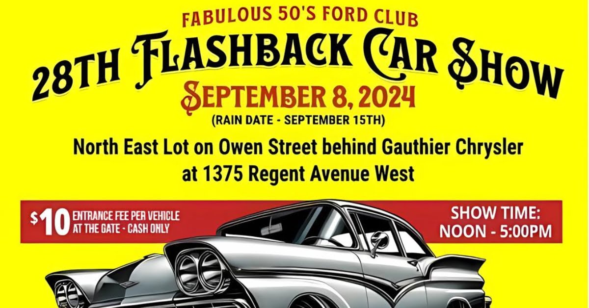 28th Annual Flashback Car Show | Free, September 8