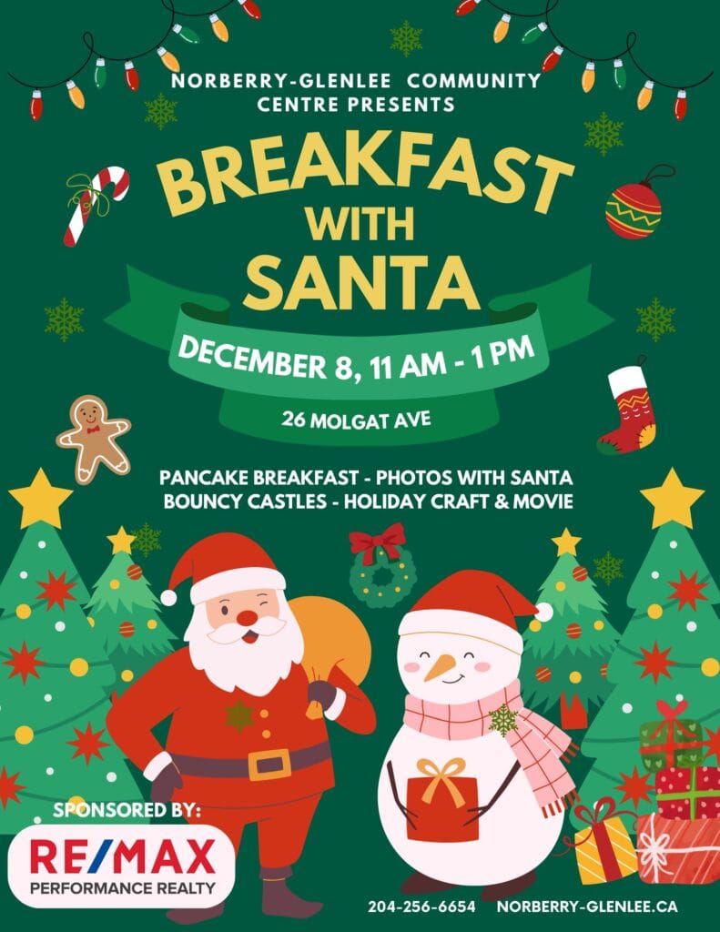 Breakfast With Santa At Norberry-Glenlee CC | Free, December 8